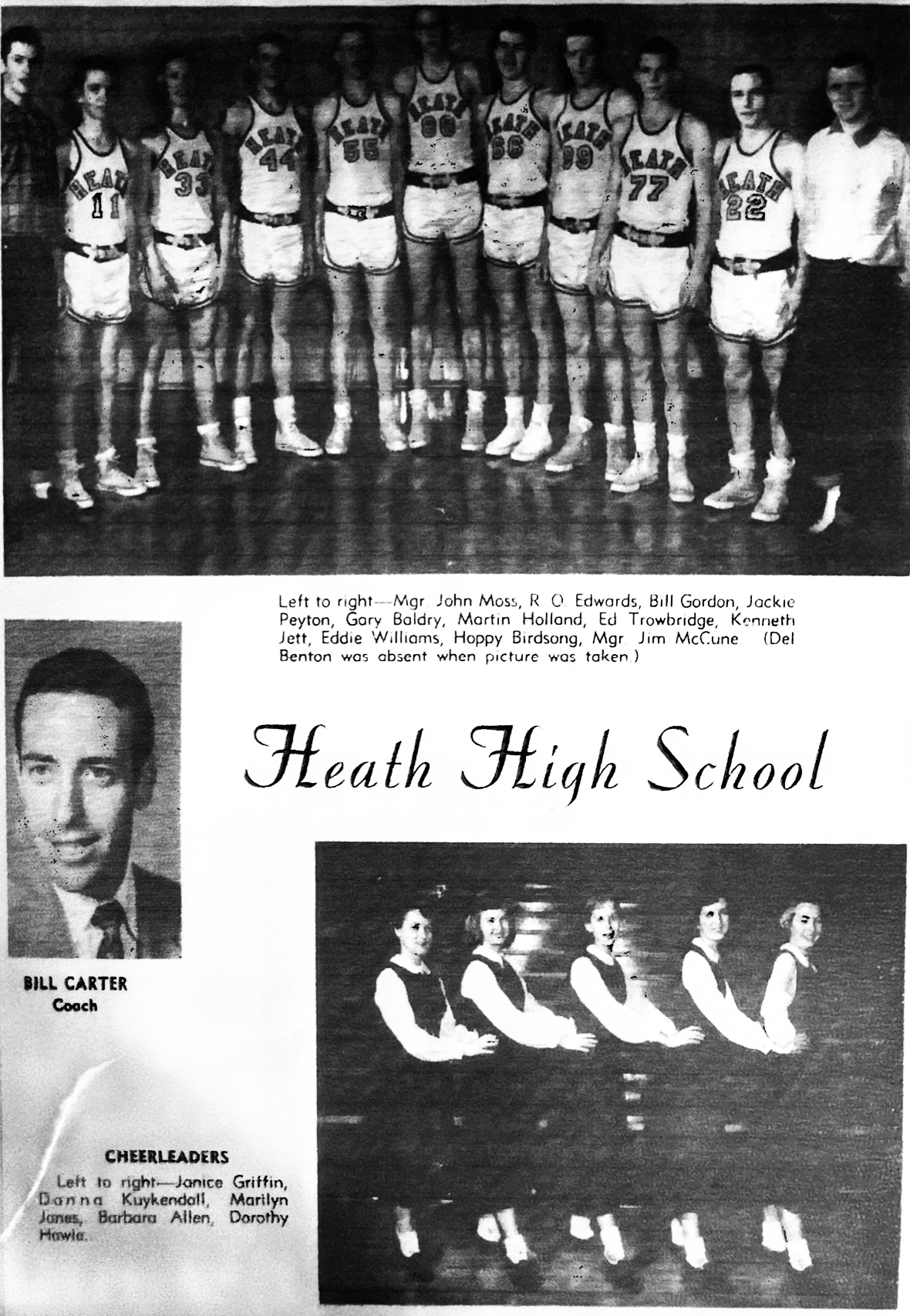 Heath High School 1956 Coach Bill Carter – West Kentucky Basketball